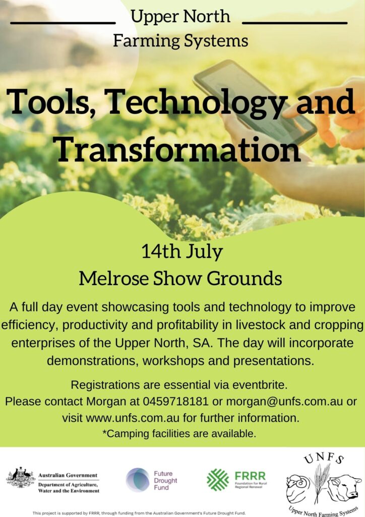 UNFS Tools, Tech and Transformation – Upper North Farming Systems