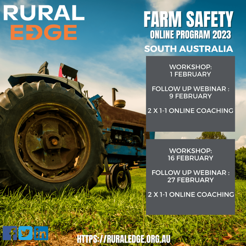National Farm Safety Workshop – South Australia – Online – Upper North ...