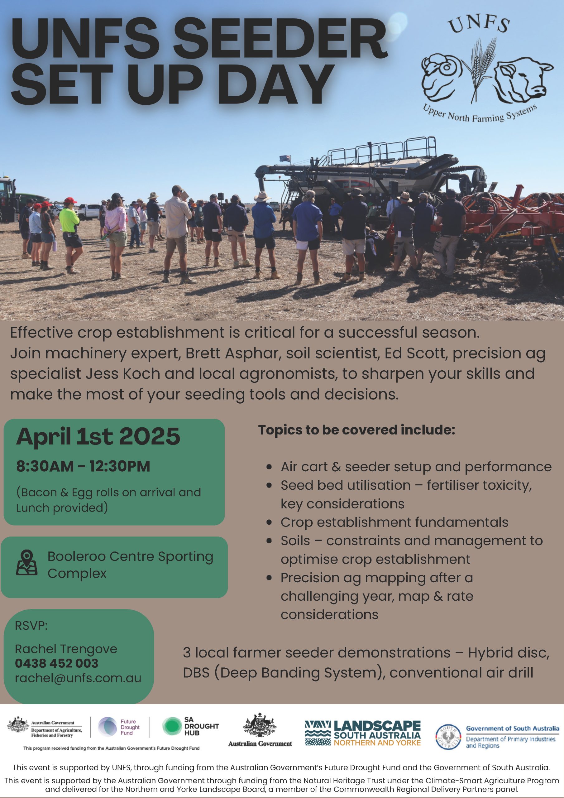 UNFS Seeder Set Up Day – Upper North Farming Systems